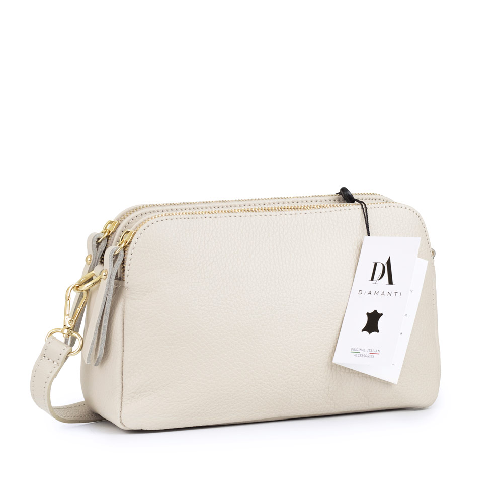 Poseta dama piele naturala DiAmanti Parma bej - DiAmanti.ro