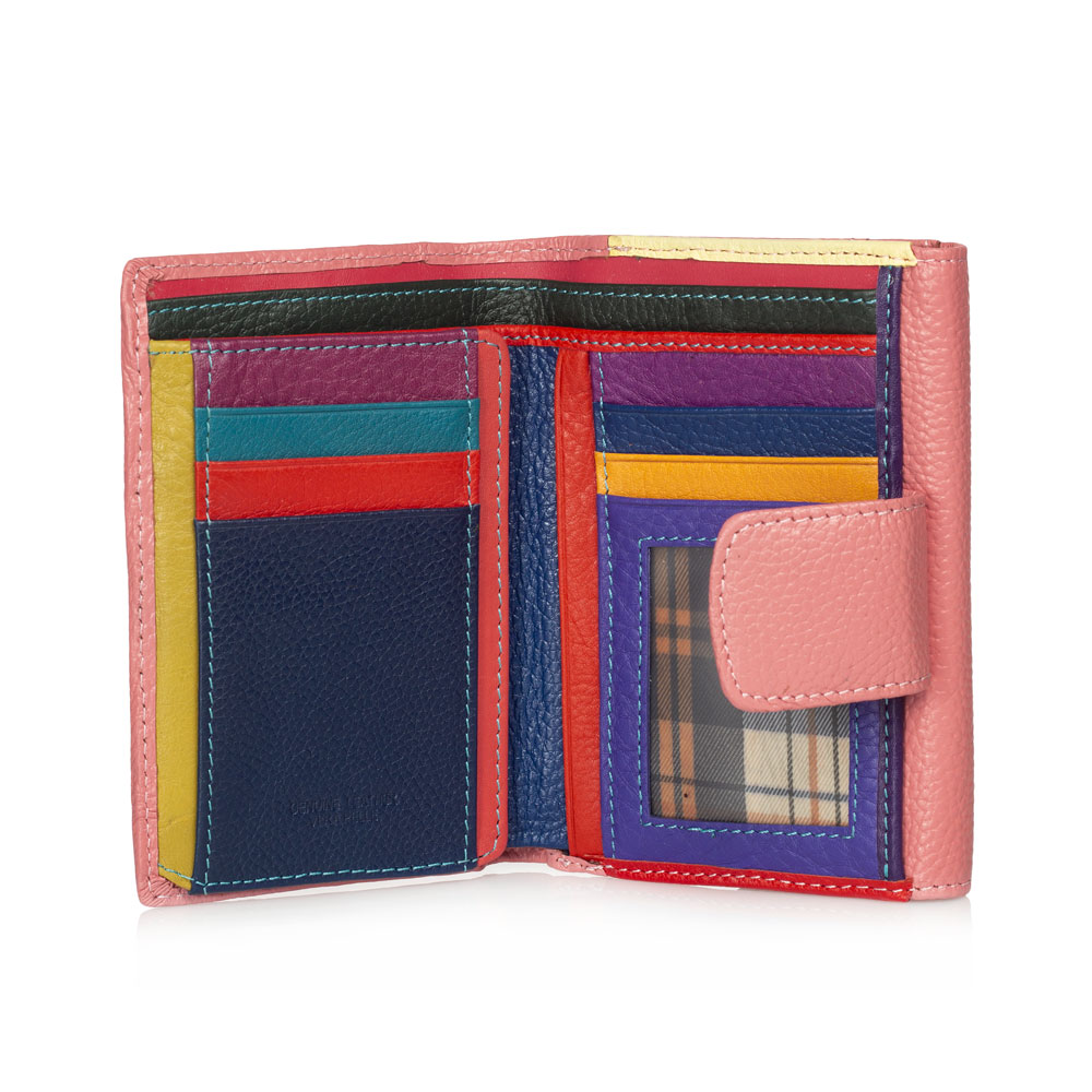 Portofel dama din piele naturala DiAmanti Esther Rosa