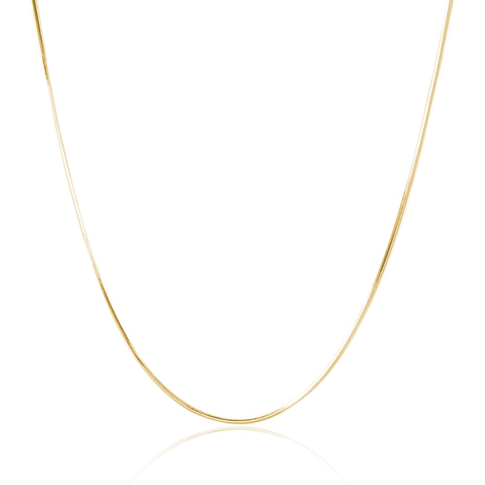 Lantisor lung argint placat cu aur galben 60 cm model sarpe DiAmanti ...