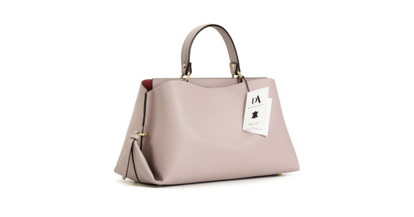Geanta dama piele naturala DiAmanti Roma Roz Pudra - DiAmanti.ro