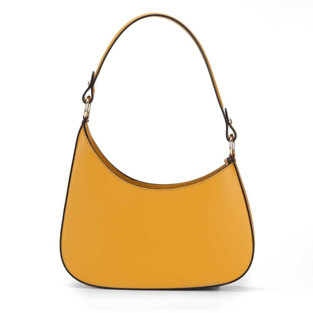 Geanta dama piele naturala DiAmanti Sardinia Galben Inchis - DiAmanti.ro