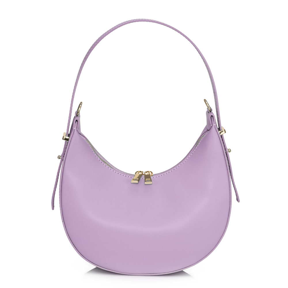 Geanta dama piele naturala DiAmanti Grace Mov Lila D1519 - DiAmanti.ro