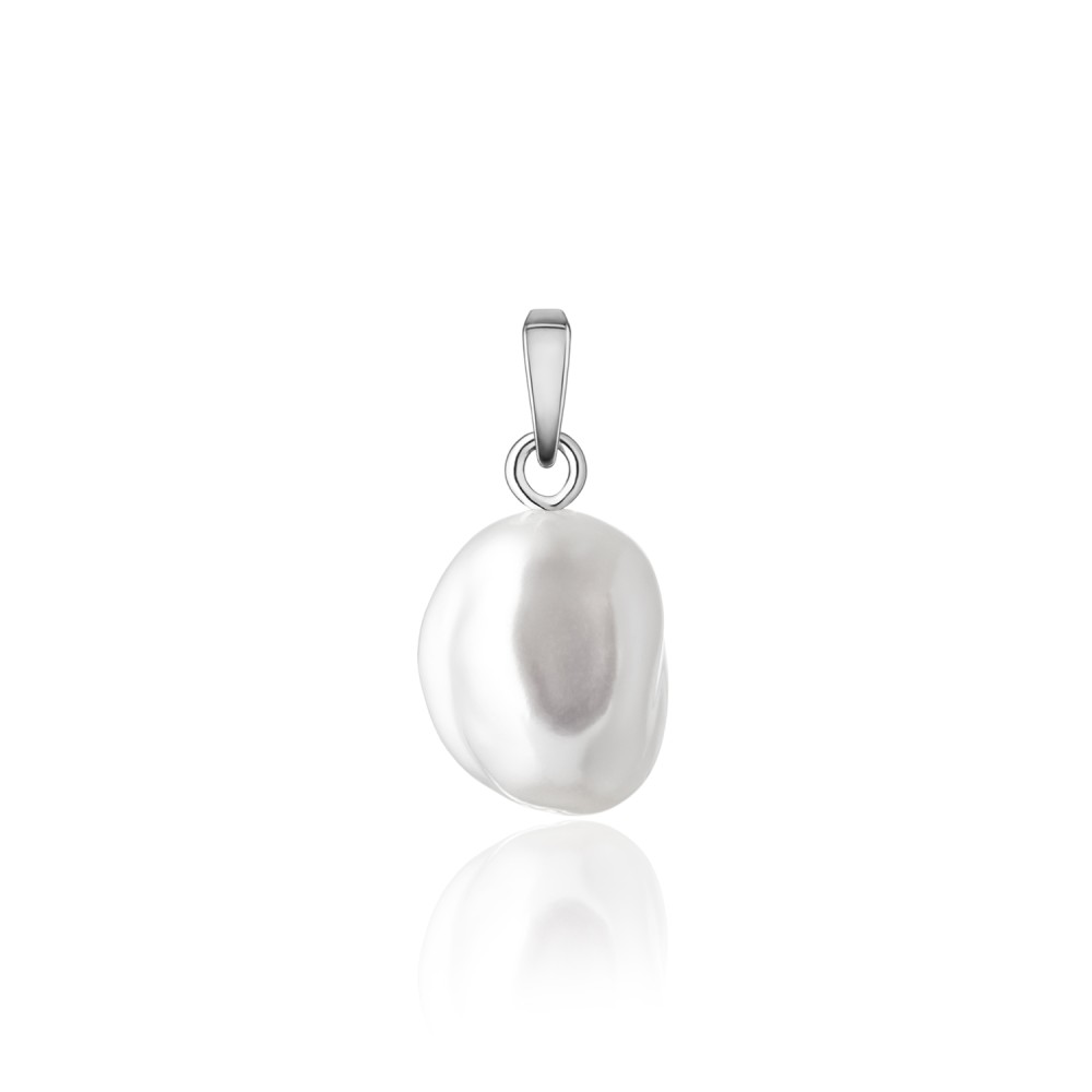 Pandantiv perla naturala keshi 10 mm si argint DiAmanti EFK10P_W-G ...