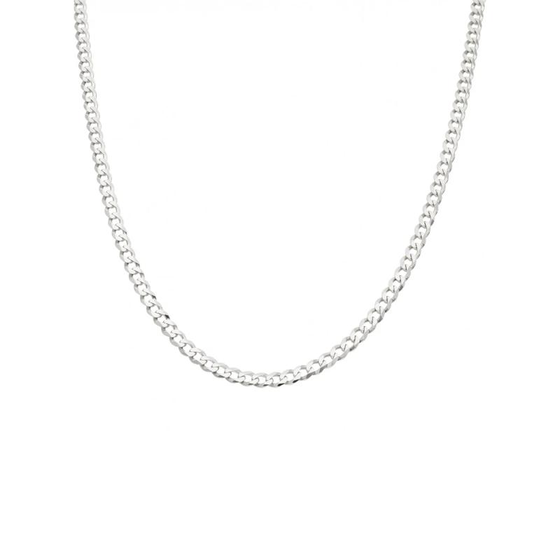 Lant barbati argint rodiat model cubanez 3 mm x 60 cm DiAmanti ...