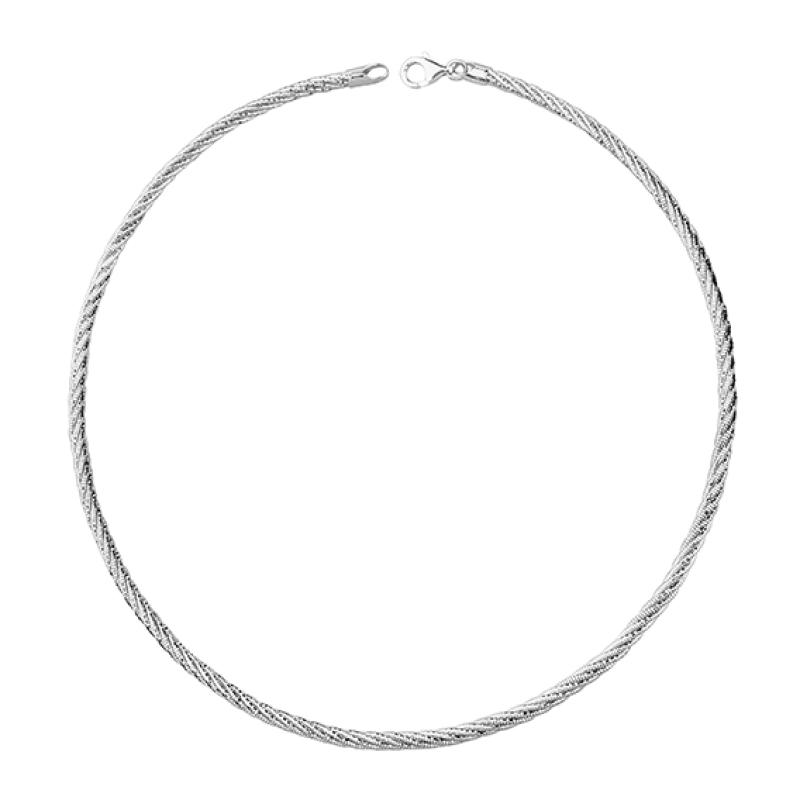 Colier fix argint gros DiAmanti Z1246N-DIA - Diamanti.ro